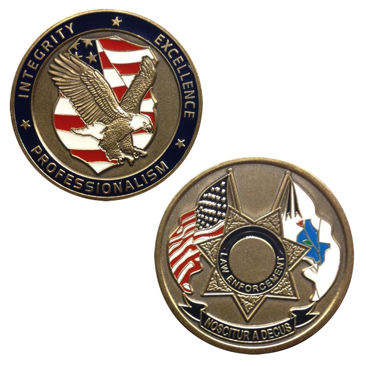 Police Motorcycle Challenge Coin Mount, Universal Fit - Etsy