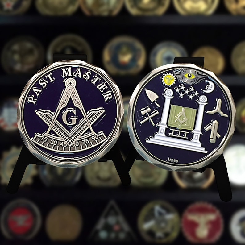 Motordog69 Past Master Masonic Challenge Coin - Etsy
