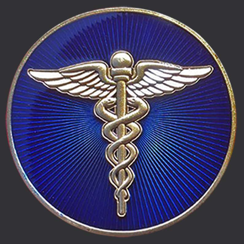 Medical Caduceus Helping Hand Challenge Coin - Etsy