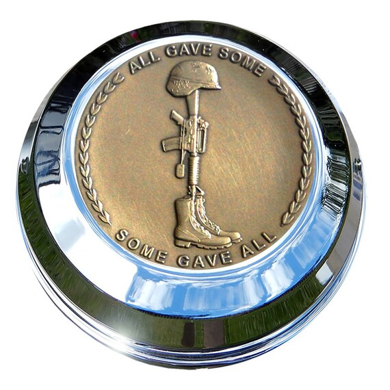 Motordog69 Harley Gas Cap Coin Mount Set With Soldiers Cross - Etsy