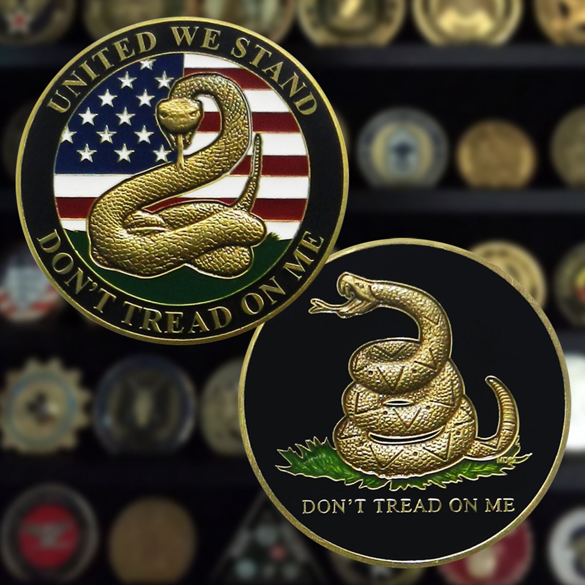 Don't Tread on Me Snake Challenge Coin - Etsy
