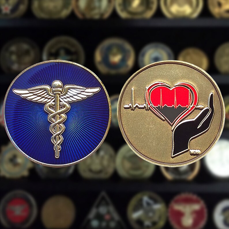 Medical Caduceus Helping Hand Challenge Coin - Etsy