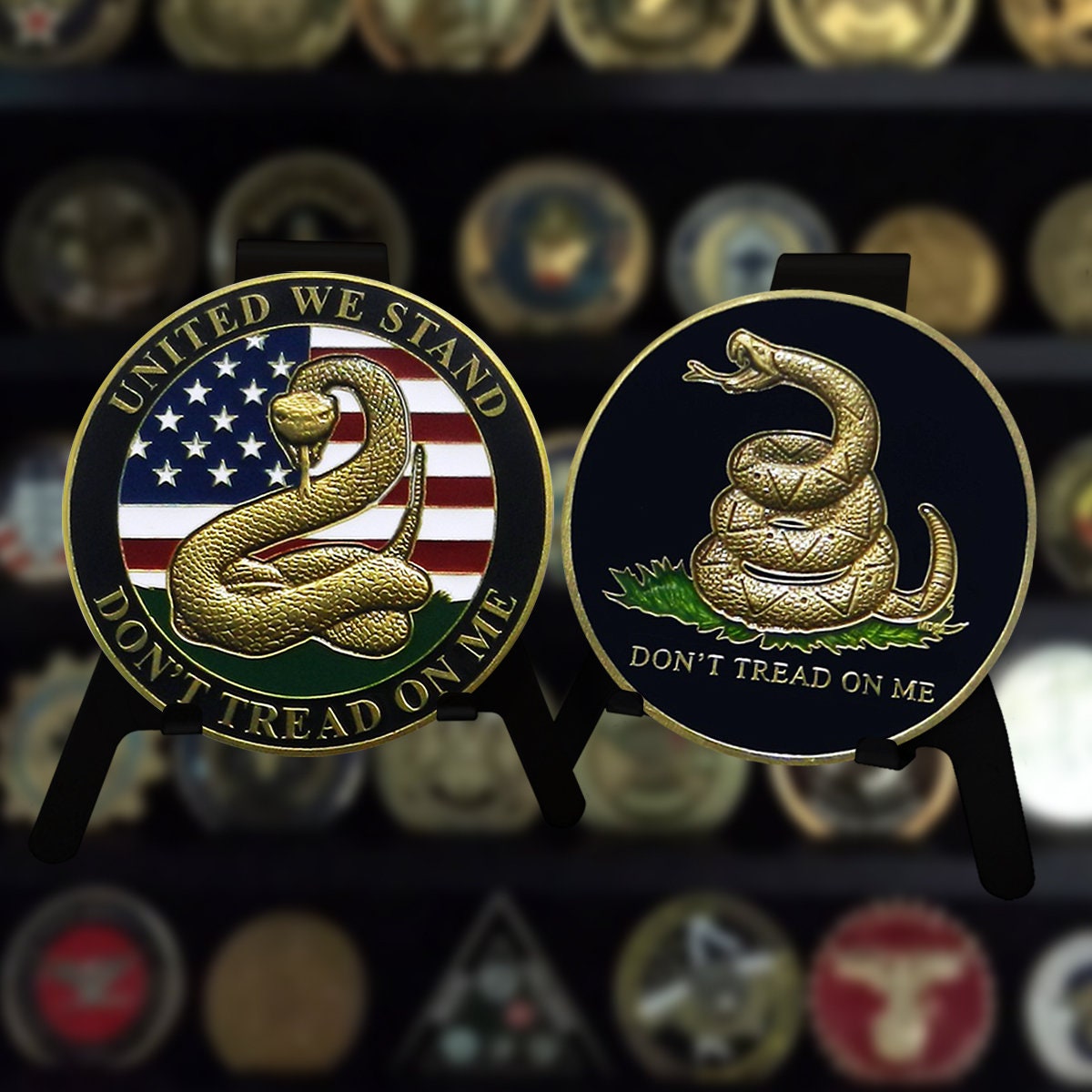 Don't Tread on Me Snake Challenge Coin - Etsy