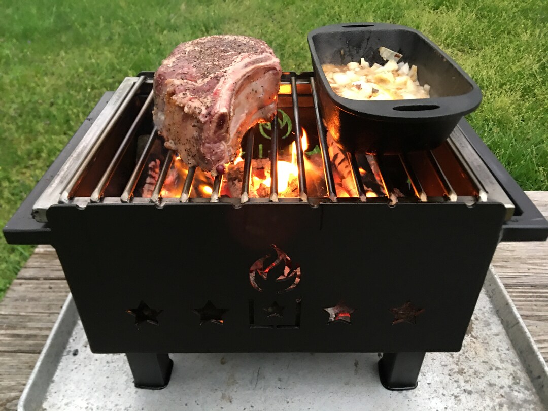 Minuteman 5 Star Firepit / Grill and Shish Kabob Cooker - Etsy