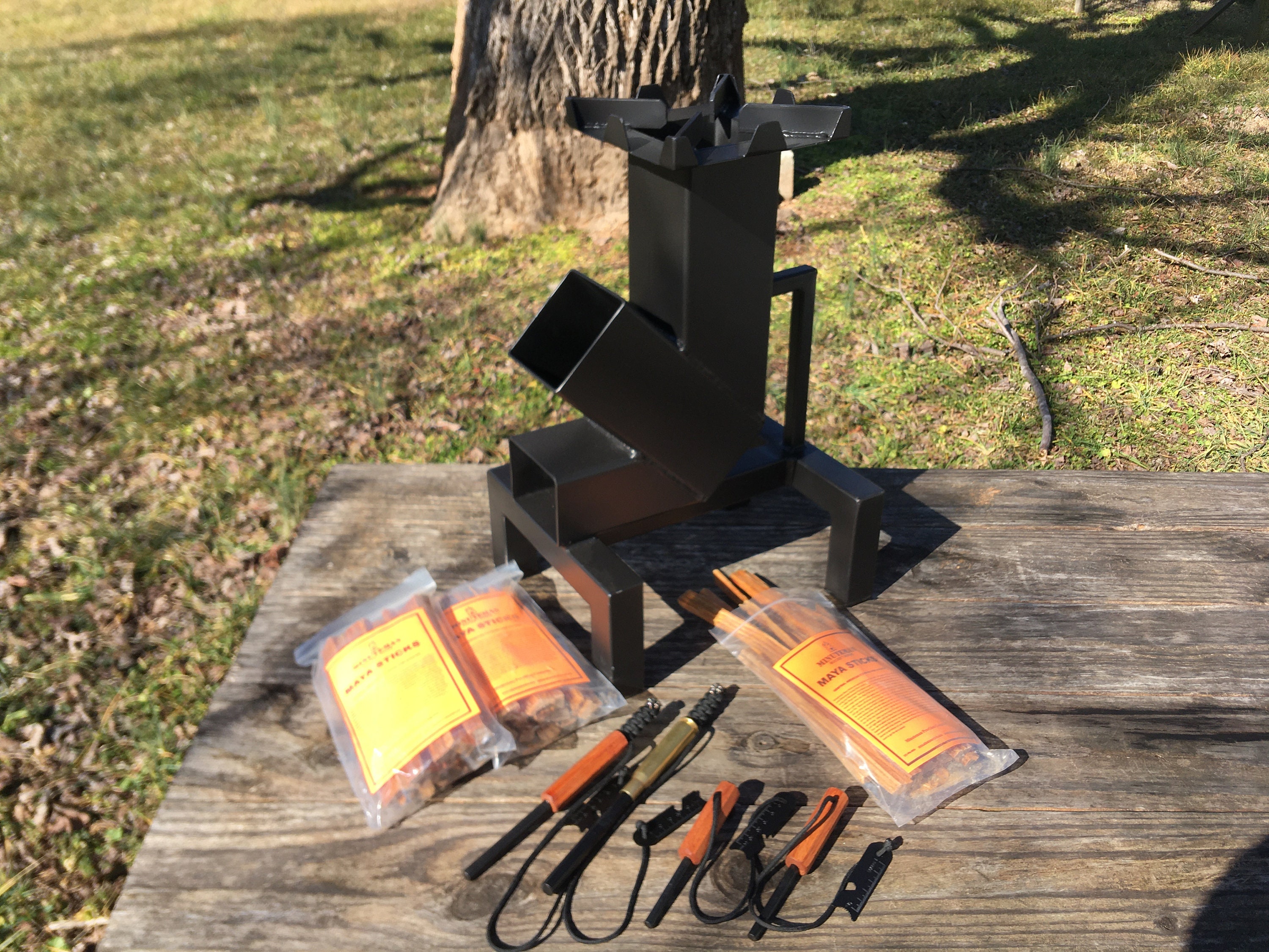 Minuteman "k" Rocket Stove Deluxe Firemakers Kit - Etsy