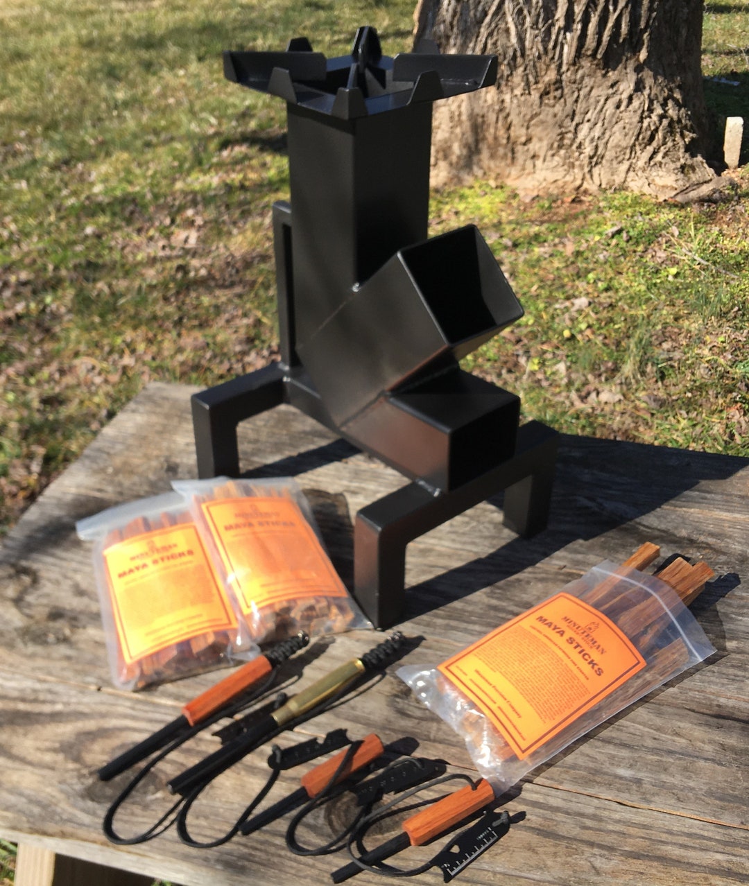 Minuteman "k" Rocket Stove Deluxe Firemakers Kit - Etsy