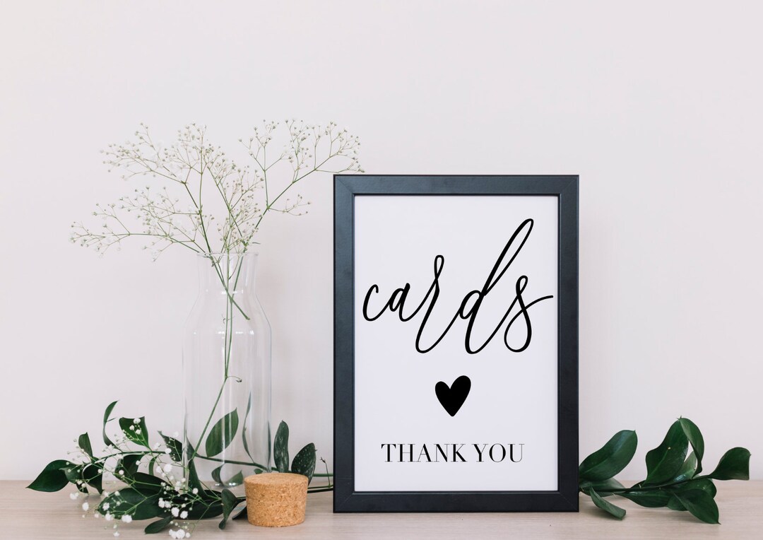 Printable Wedding Cards Sign File - Etsy