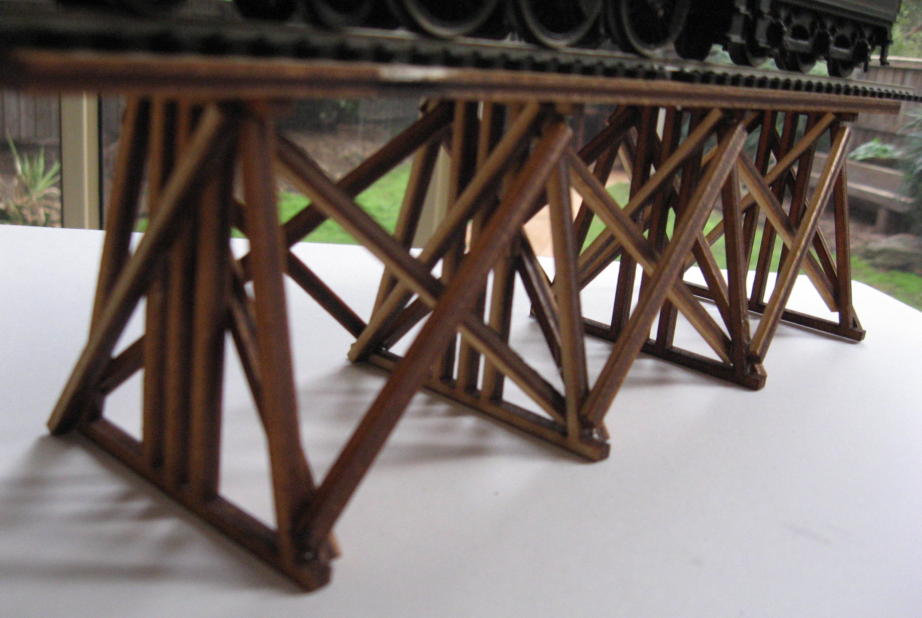 Model Railway HO/OO Scale Modular Wooden Trestle Bridge Kit. - Etsy