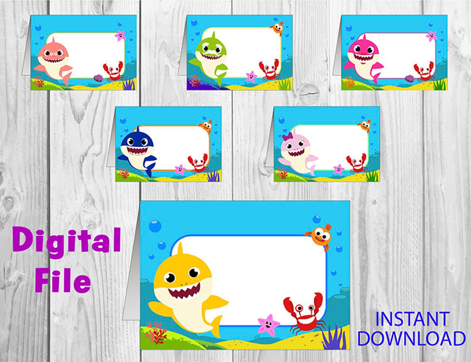 Baby Shark Party Labels at Samantha Keegan blog