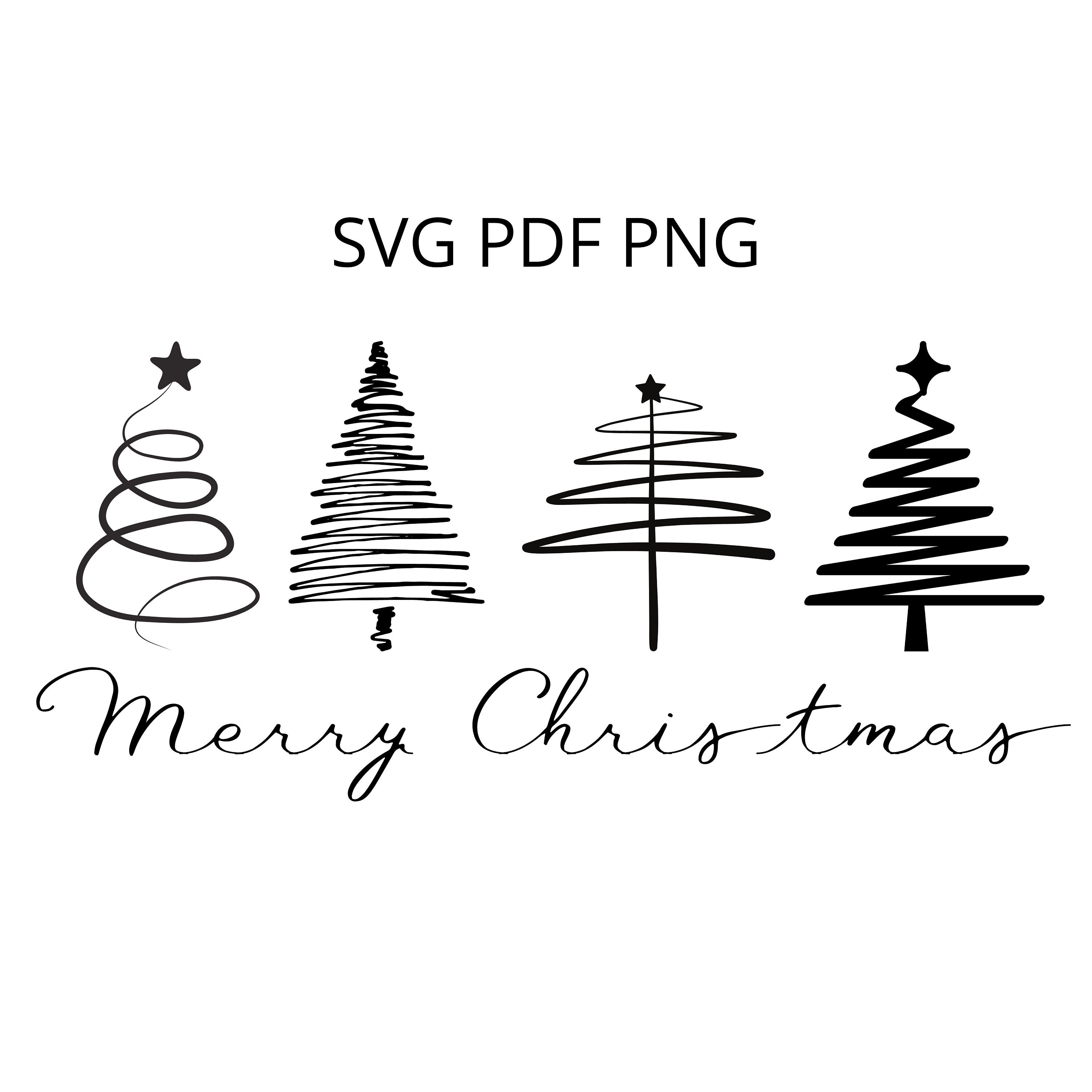 Merry Christmas Svg Christmas Svg Dxf Png Instant Download - Etsy Canada
