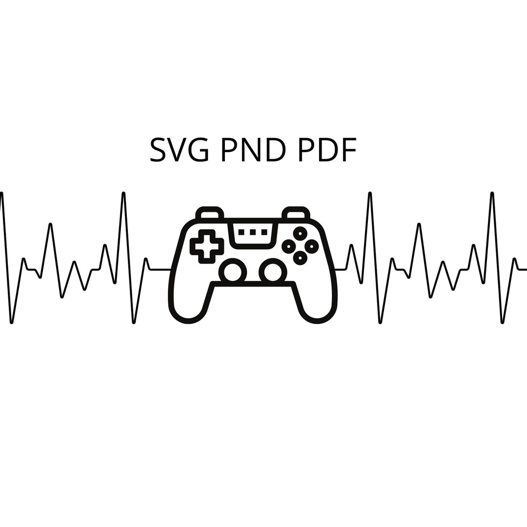 Gamer Heartbeat SVG, Gamer Svg, Video Game Svg, Gamer Controller ...