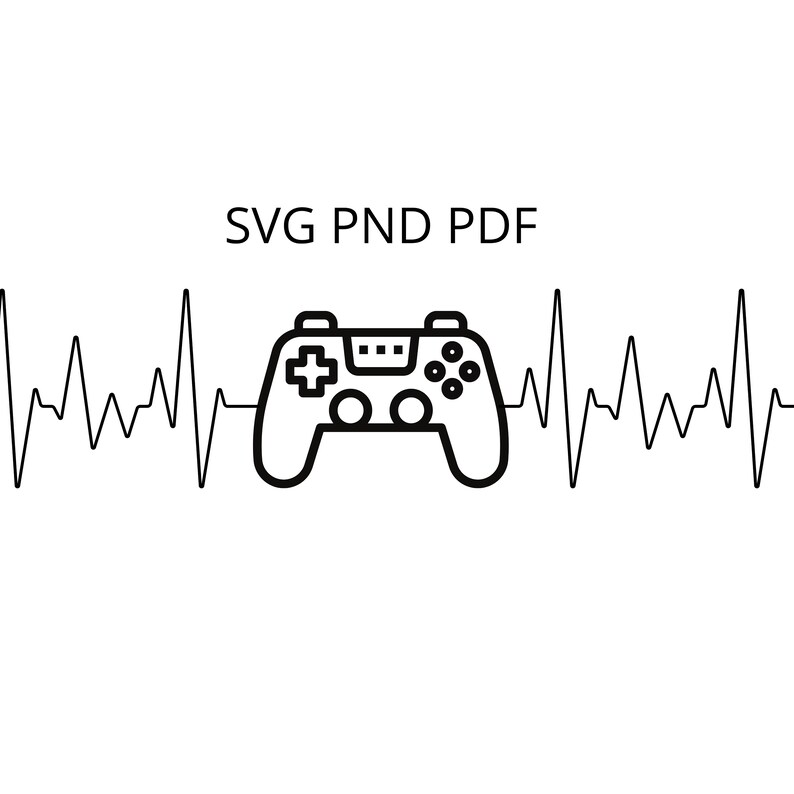 Gamer Heartbeat SVG, Gamer Svg, Video Game Svg, Gamer Controller ...