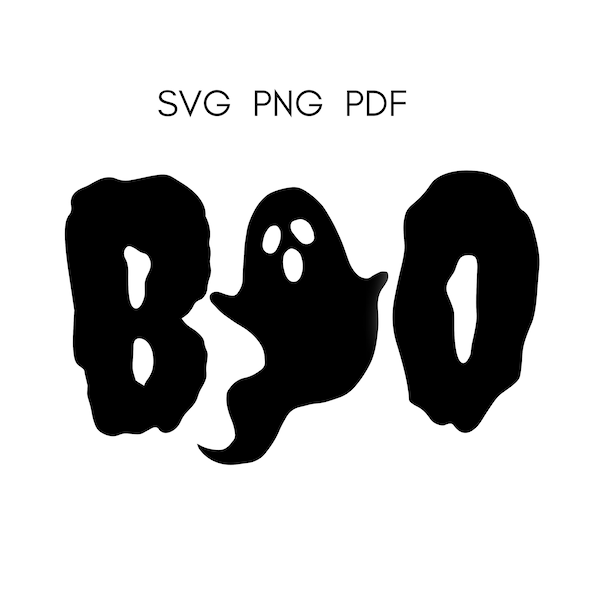 Ghost Boo Svg - Etsy