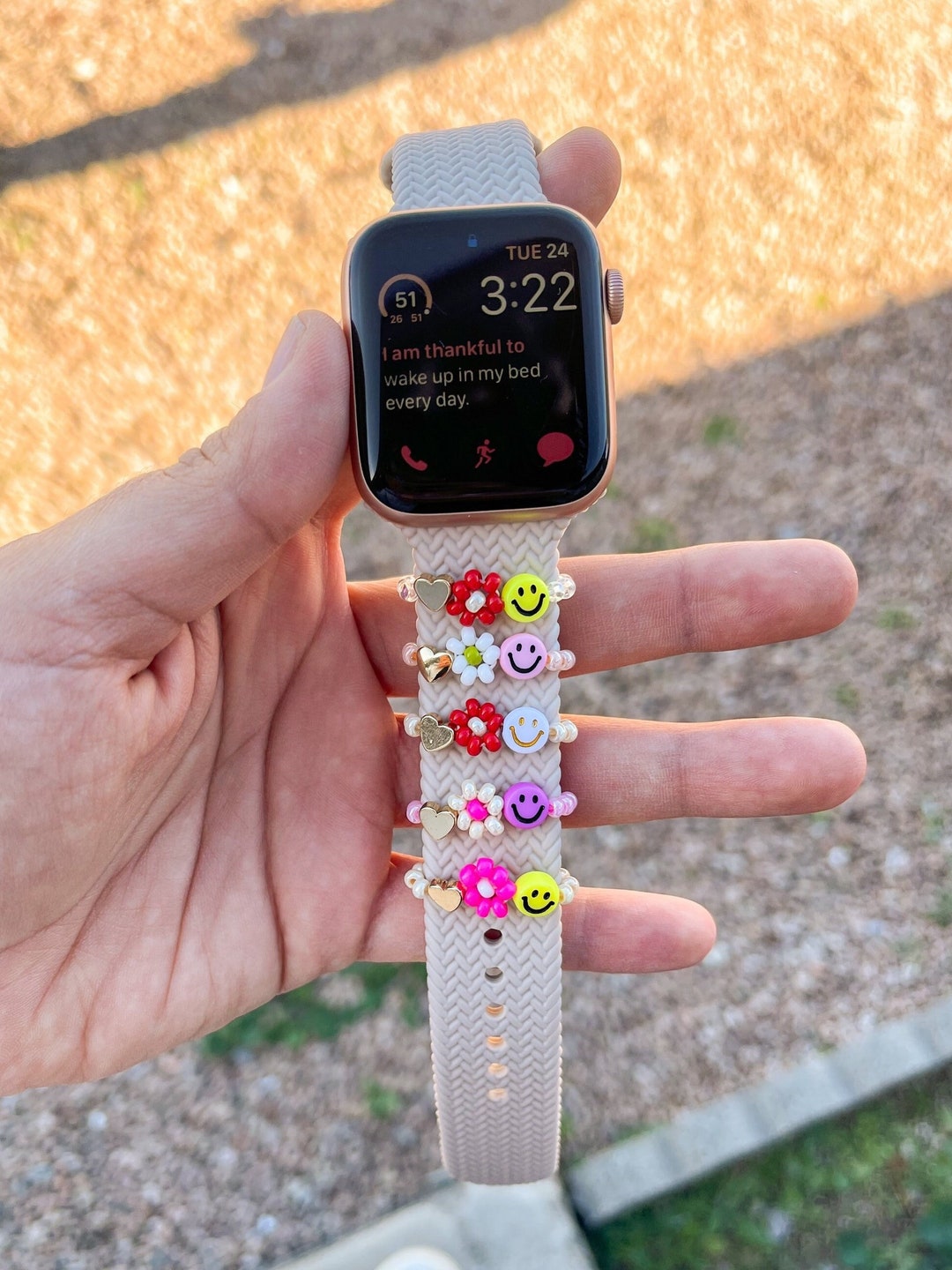 Smiley Lovely Watch Charms Apple Watch Halo Charms Trendy Watch ...