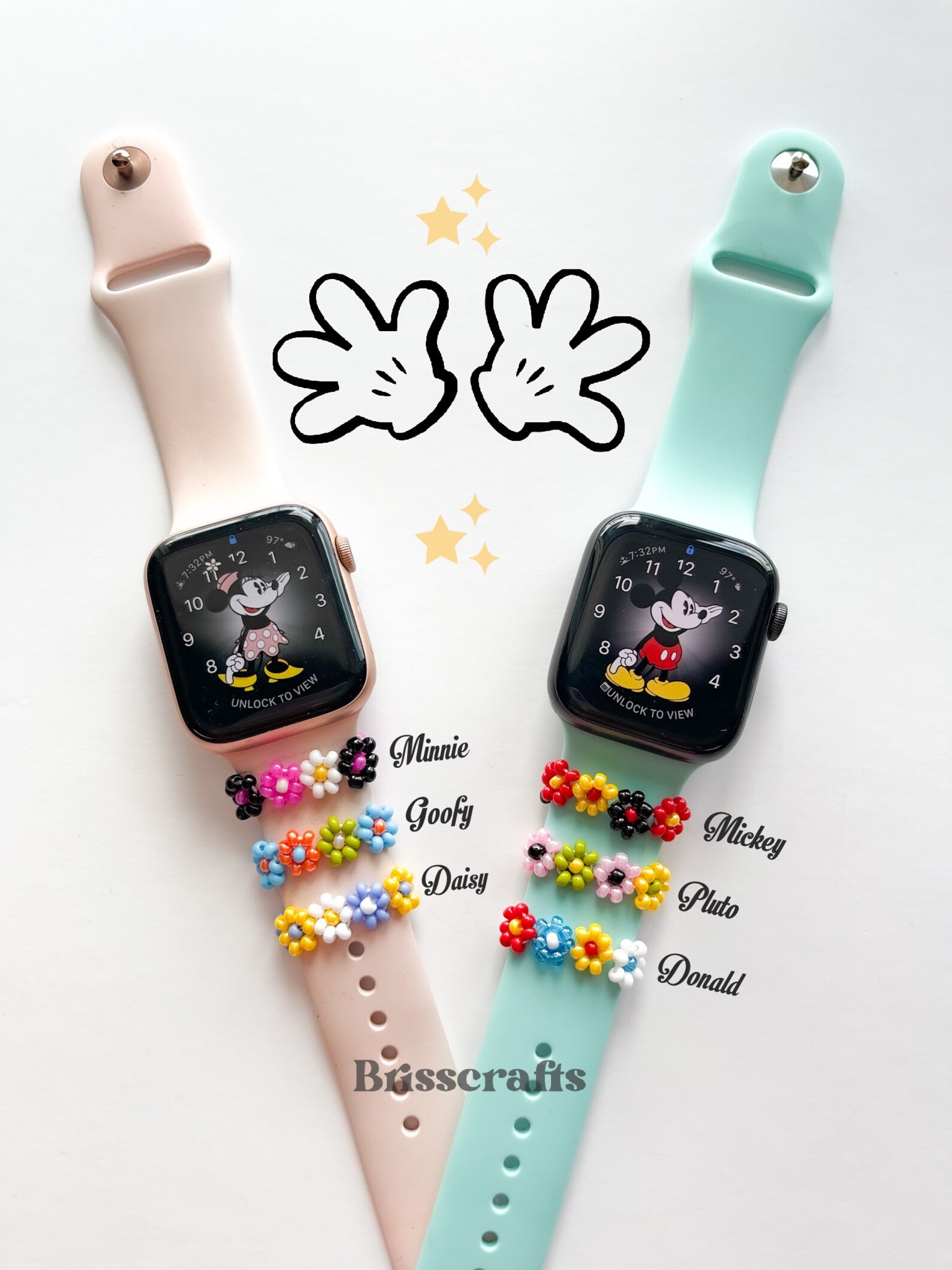 Disney Inspired Watch Charm Daisy Apple Watch Charm Disney | Etsy