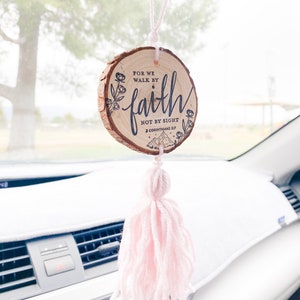 Faith Christian Car Charm | Christian Car Accessories | Christian Gift ...