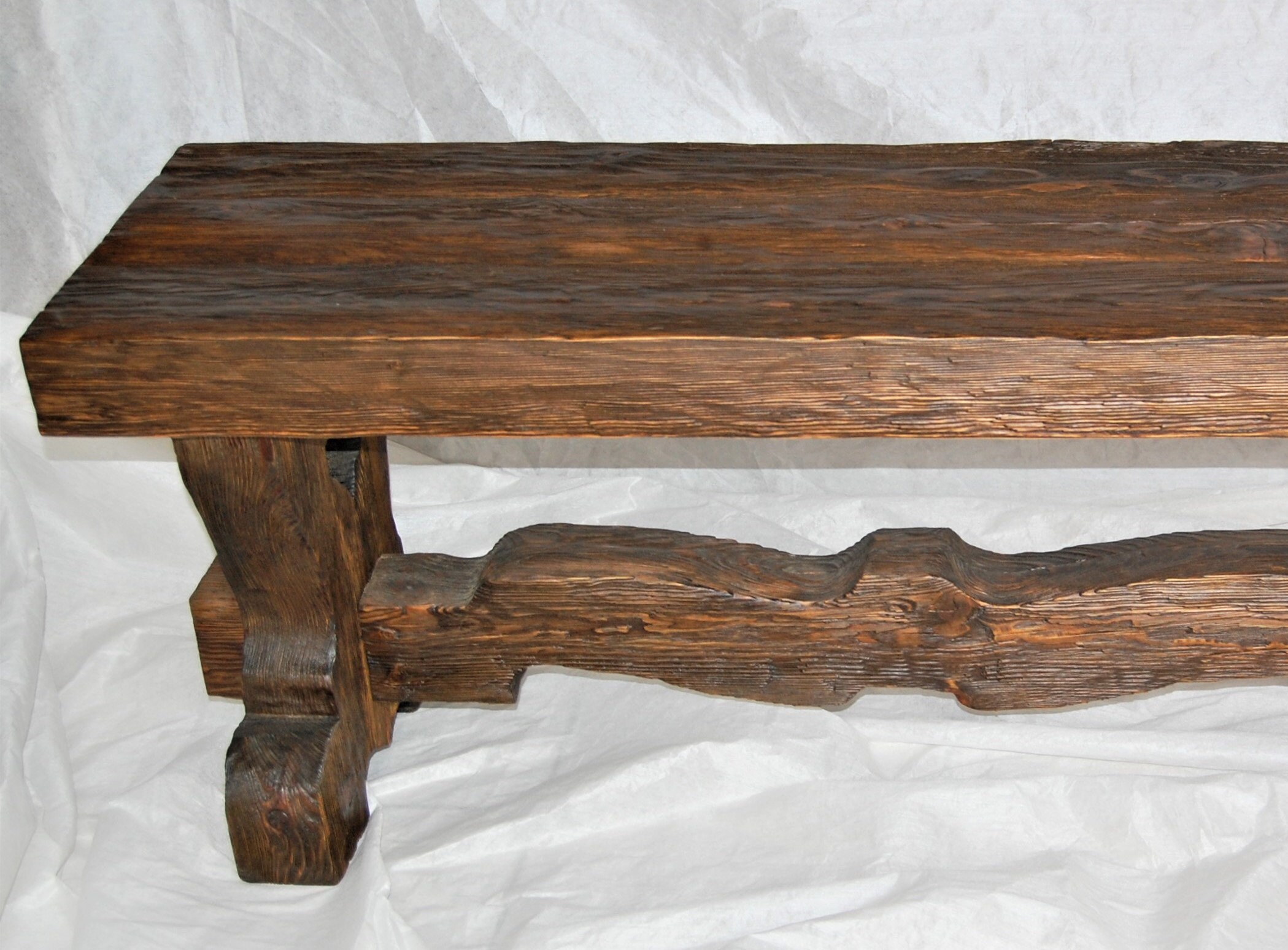 WOODEN BENCH Medieval Rustic Style - Etsy