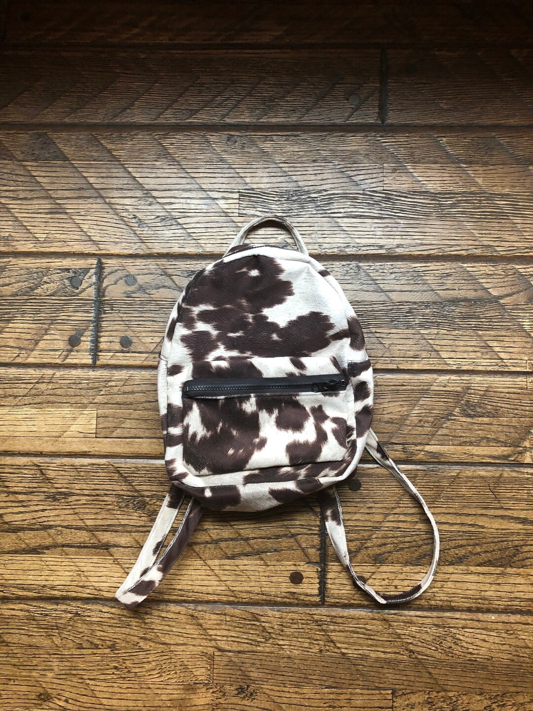 Cow Print Mini Backpack - Etsy