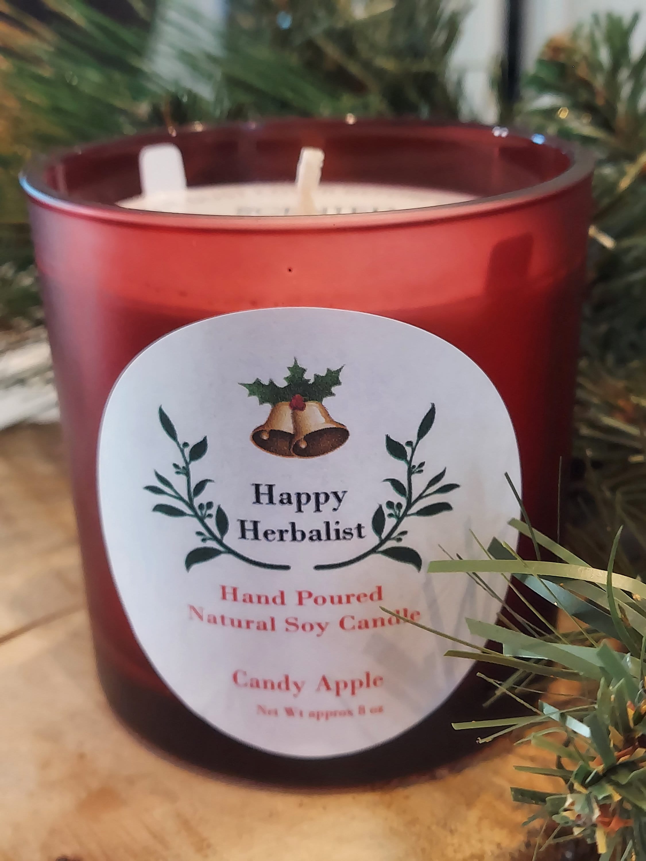 Candy Apple Scented Candle Christmas Candles Holiday Candle Winter ...