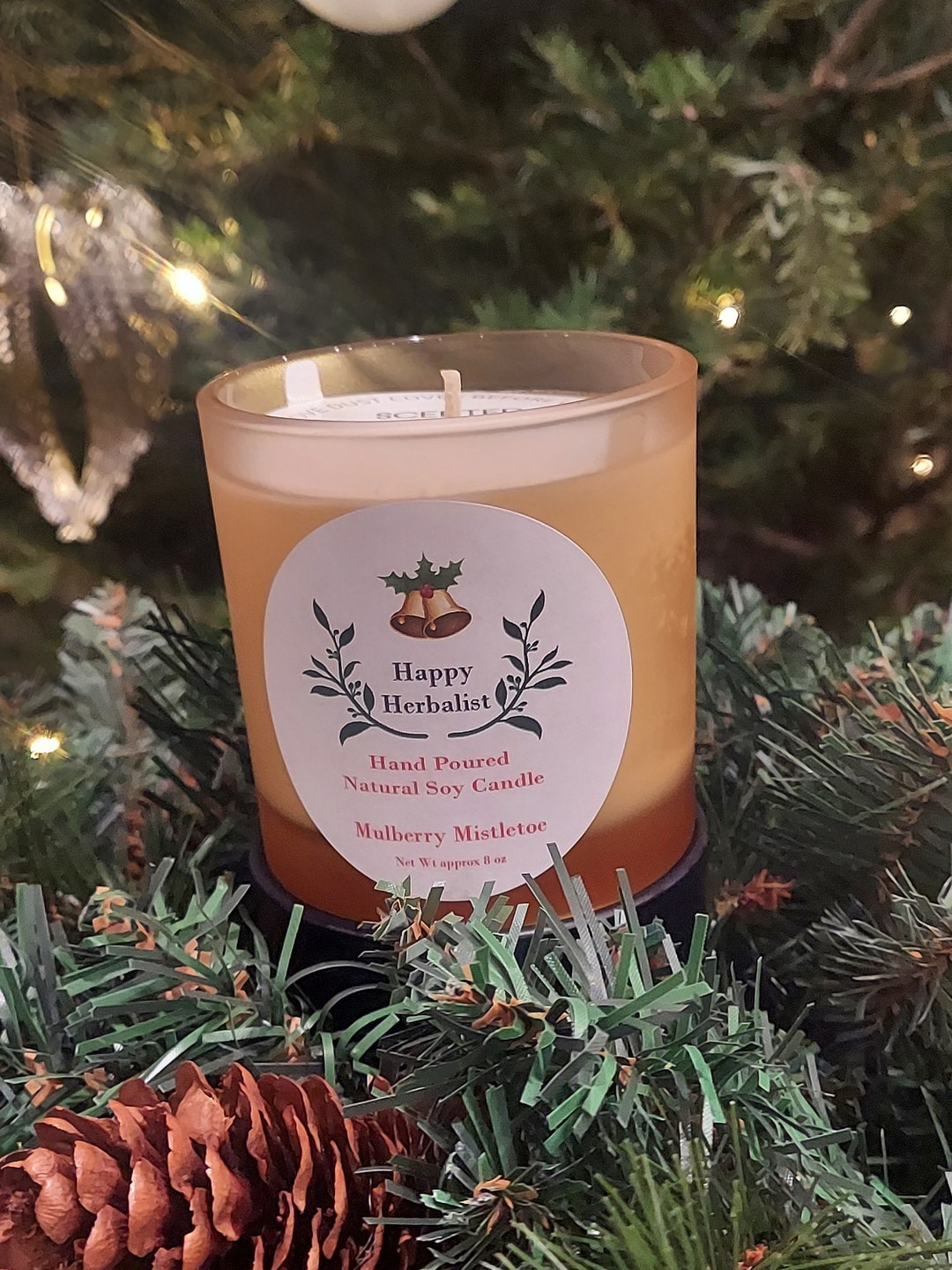 Mulberry Mistletoe Scented Soy Candles - Holiday Candle - Winter Candle ...
