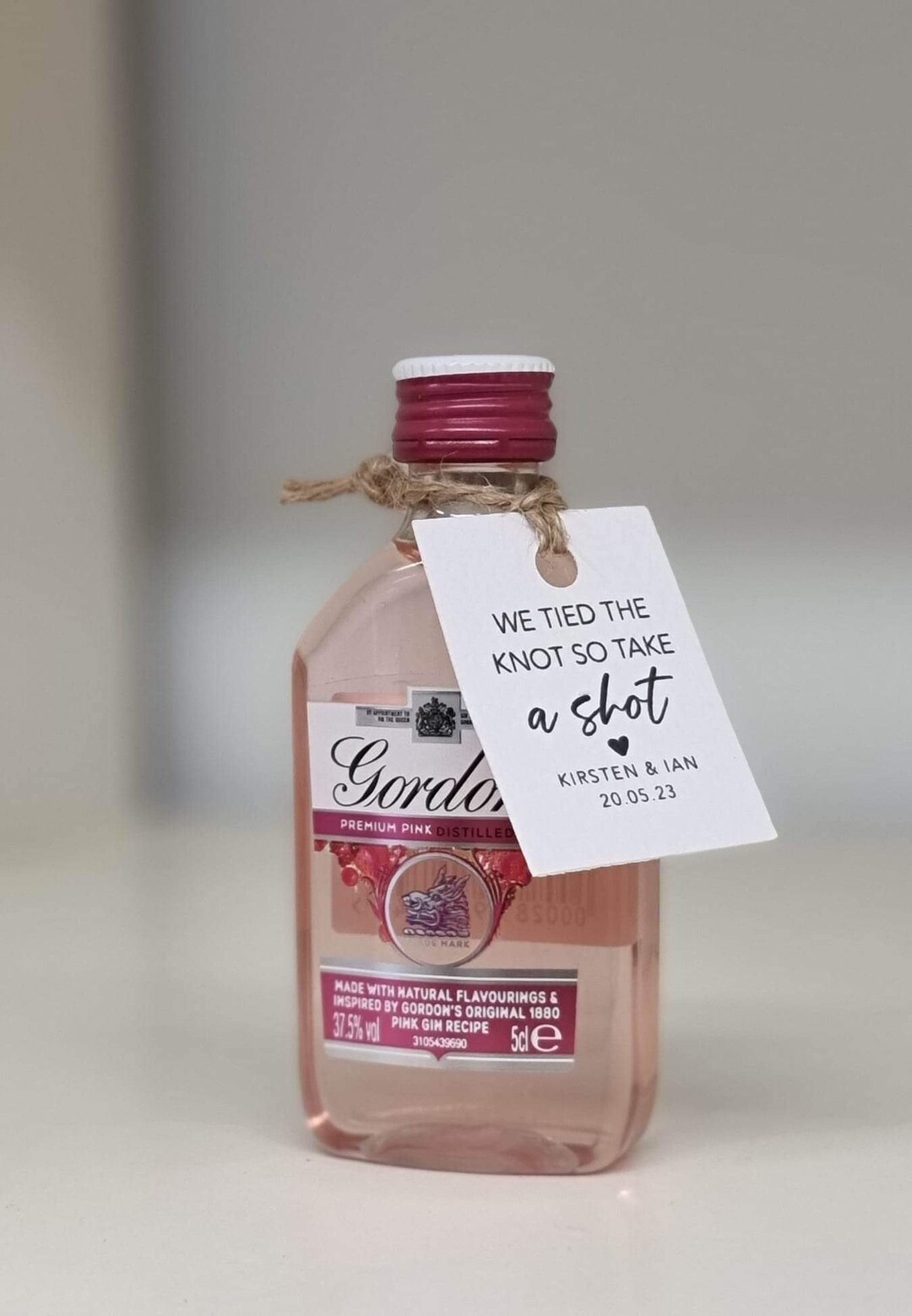 Wedding Party Favour Tags Gin Labels Personalised Wedding Favours ...