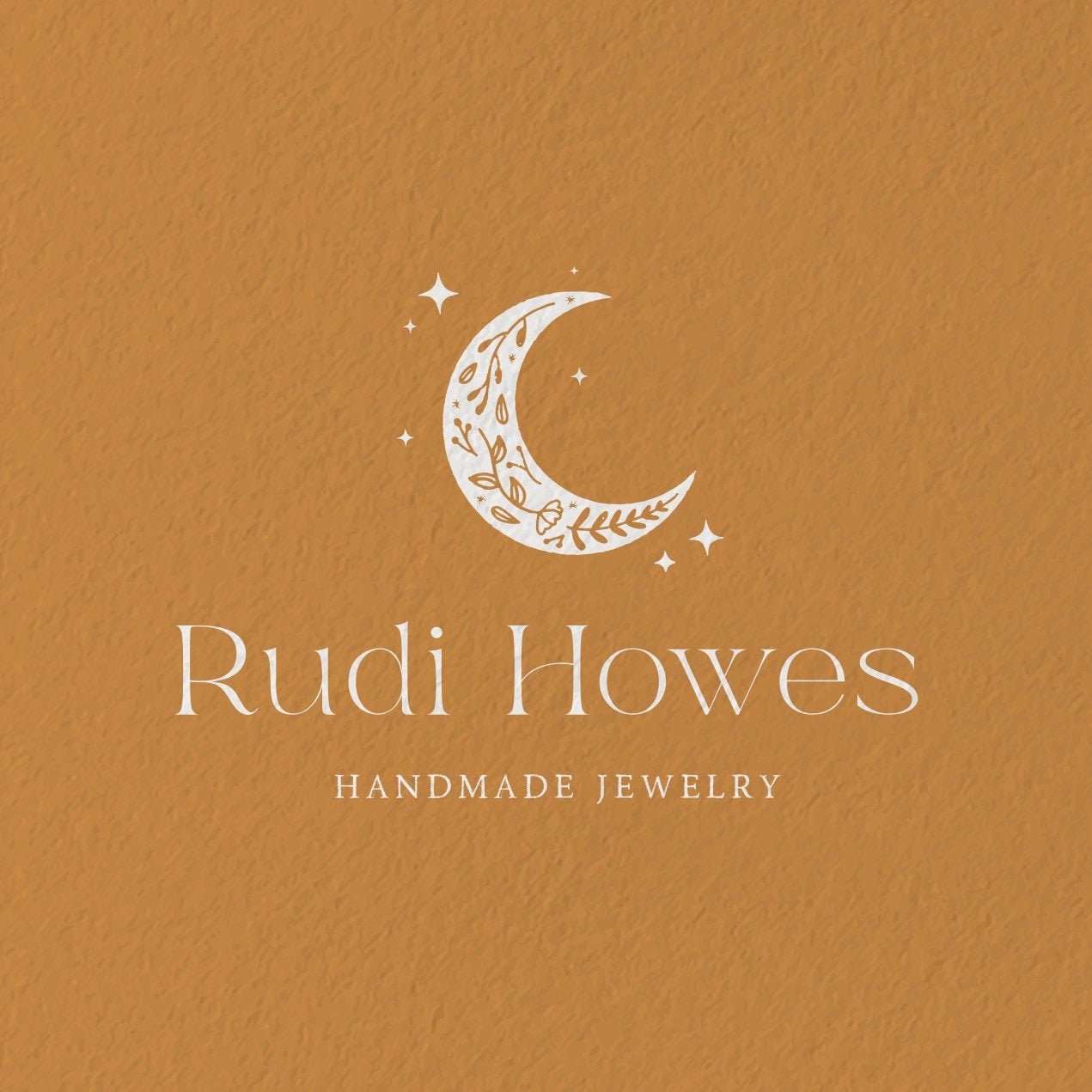 Premade Boho Logo Folk Logo Gypsy Logo Moon Logo | Etsy