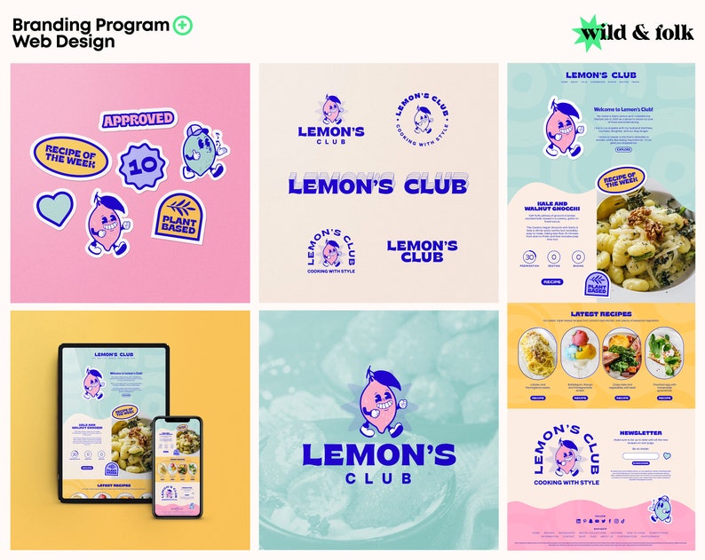 Full Branding Logo Program Kit + Website Web Design - Etsy