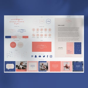 Brand Identity Kit, Custom Logo With Social Media Branding Kit and ...