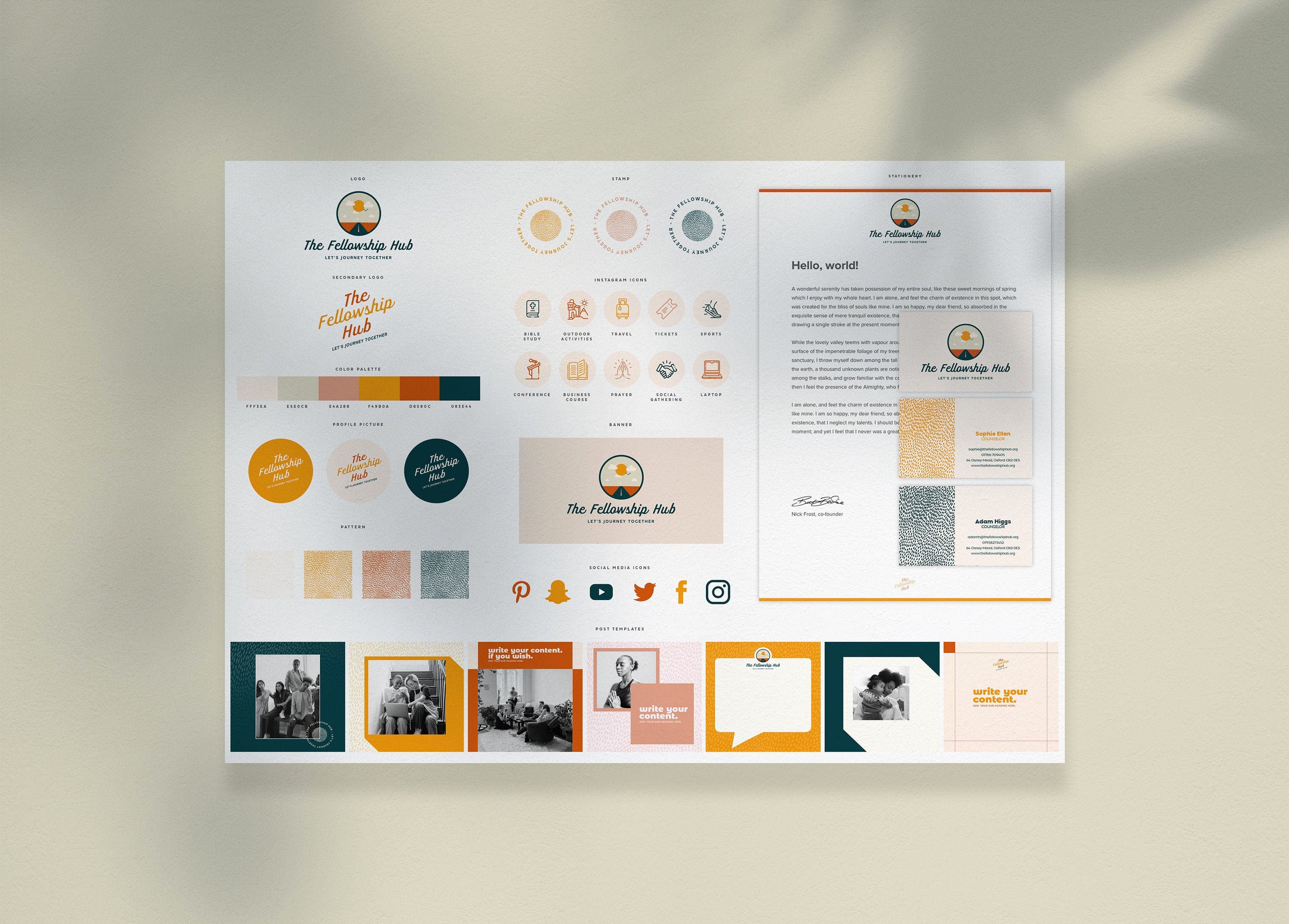 Brand Identity Kit Custom Logo With Social Media Branding Kit - Etsy UK