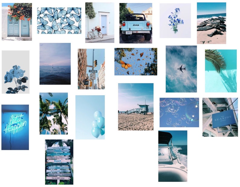 Into the Blue Collage Kit Photo Collage DIGITAL DOWNLOAD - Etsy
