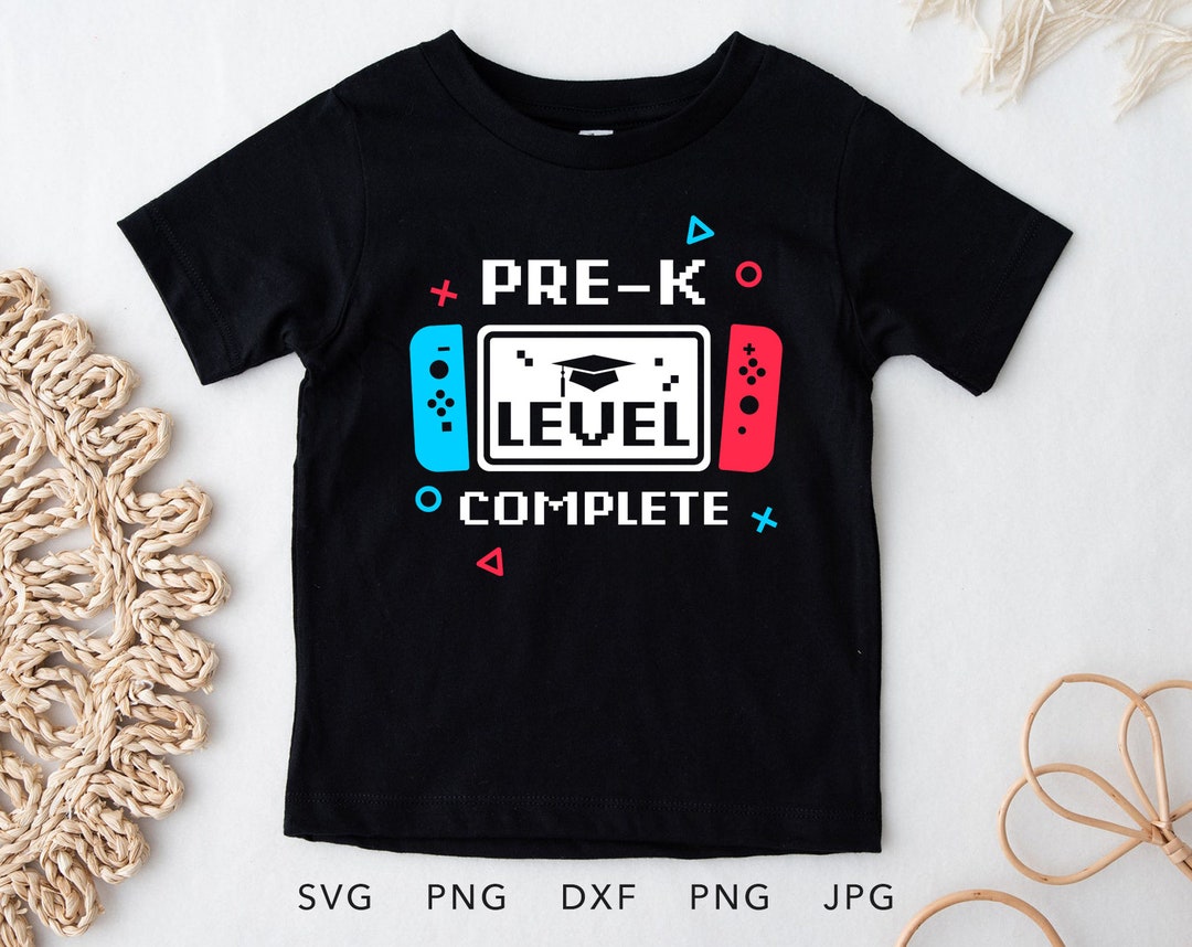 Funny Video Gamer Graduation SVG, PNG, Eps, Dxf, Jpg, Pre K Level ...