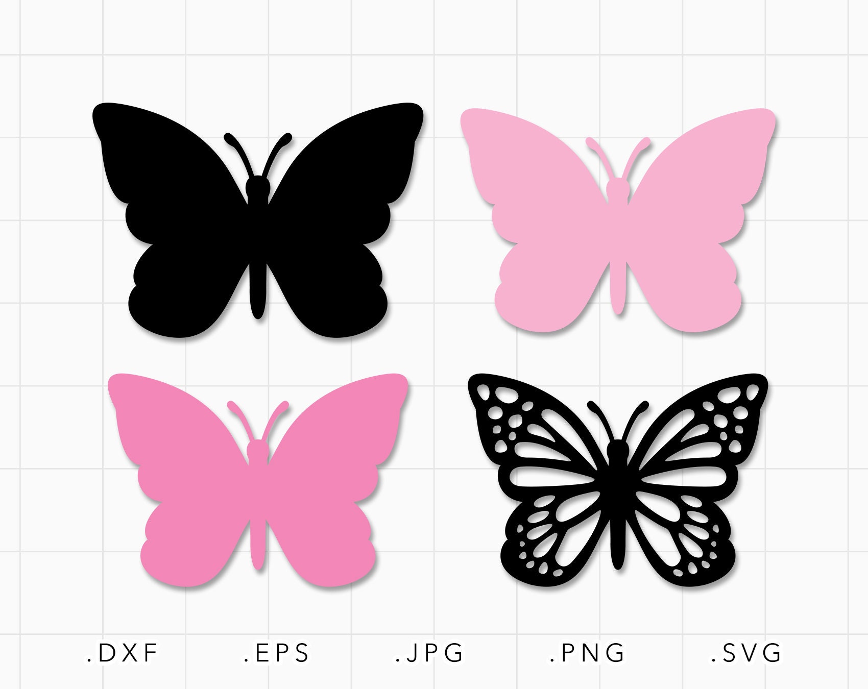 Butterfly SVG Butterfly DXF Eps Stacked Butterfly Svg 3D | Etsy