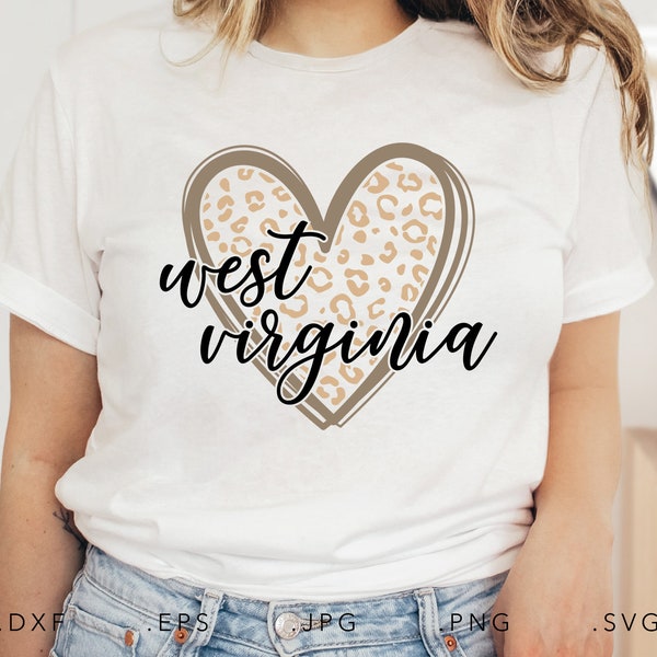 West Virginia Heart - Etsy