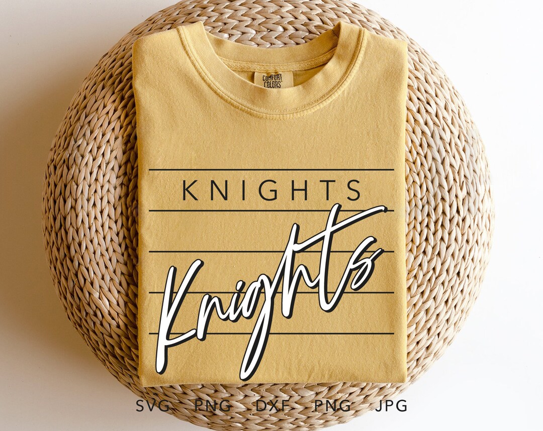 Knights SVG, PNG, Dxf, Jpg, Eps, Trendy Knights Sport Shirt Sublimation ...