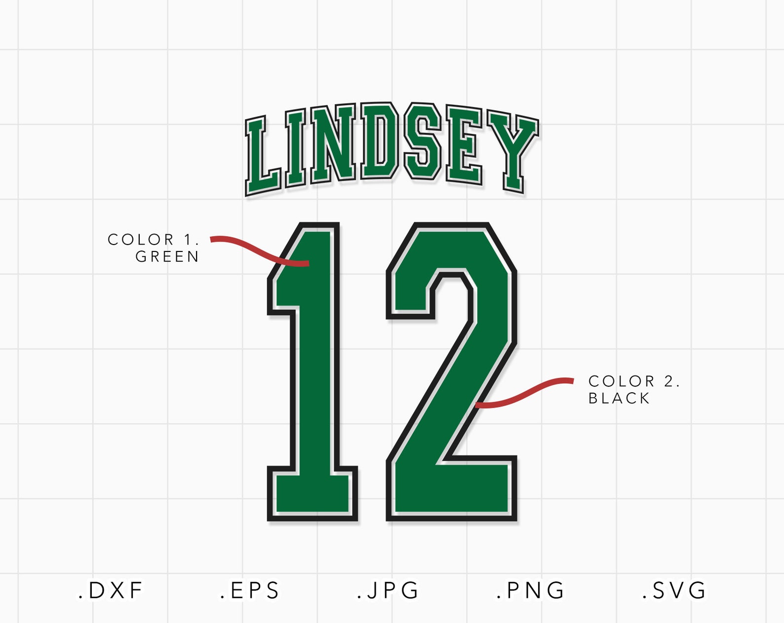 Custom Jersey Number SVG, Dxf, Jpg, Png, Eps, Jersey Name Svg, Jersey ...