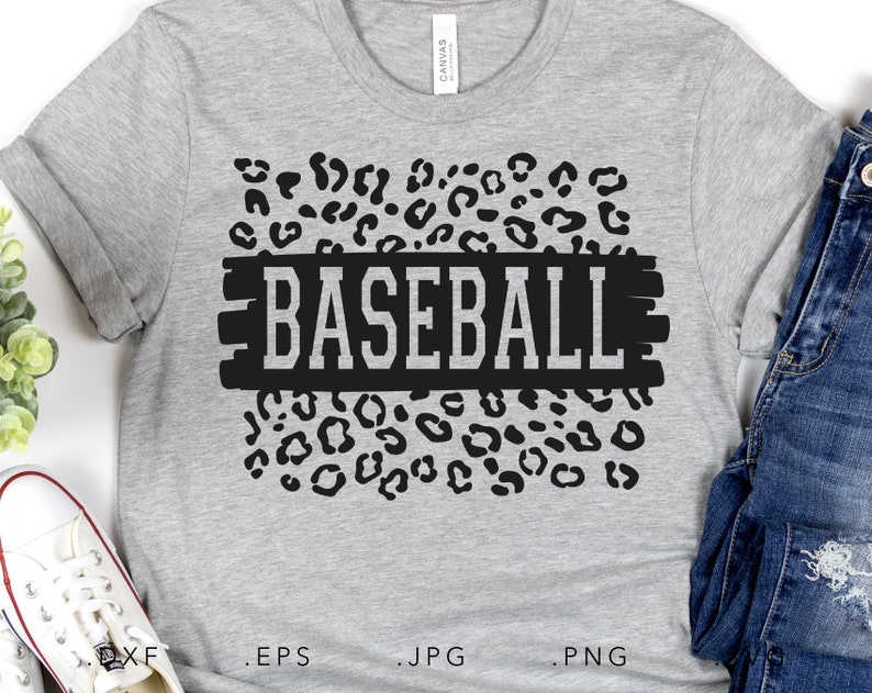 Baseball Leopard SVG, Dxf, Jpg, Png, Eps, Baseball Cut File Cricut and ...