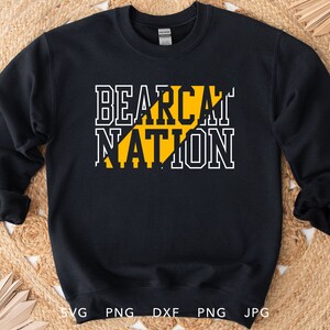 Bearcat Nation SVG, PNG, Dxf, Jpg, Eps, Bearcats Shirt Sublimation ...