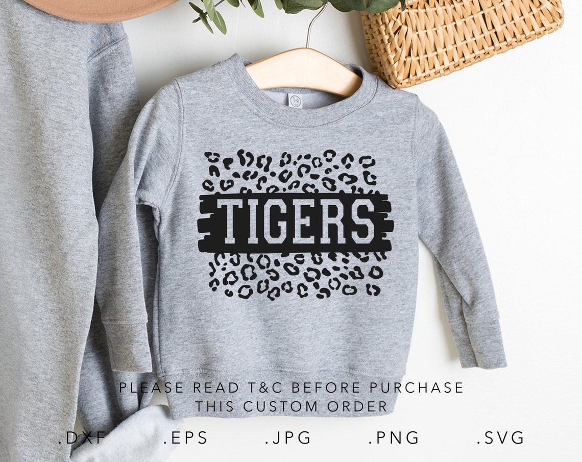Custom Your Team Leopard SVG, Dxf, Jpg, Png, Eps, Custom Mascot Svg ...