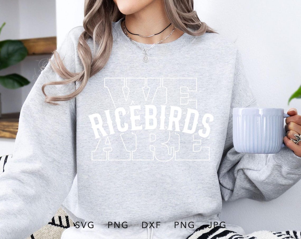 We Are Ricebirds SVG, PNG, Dxf, Jpg, Eps, Vintage Ricebirds Game Day ...