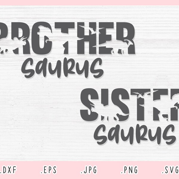 Family Saurus Svg - Etsy