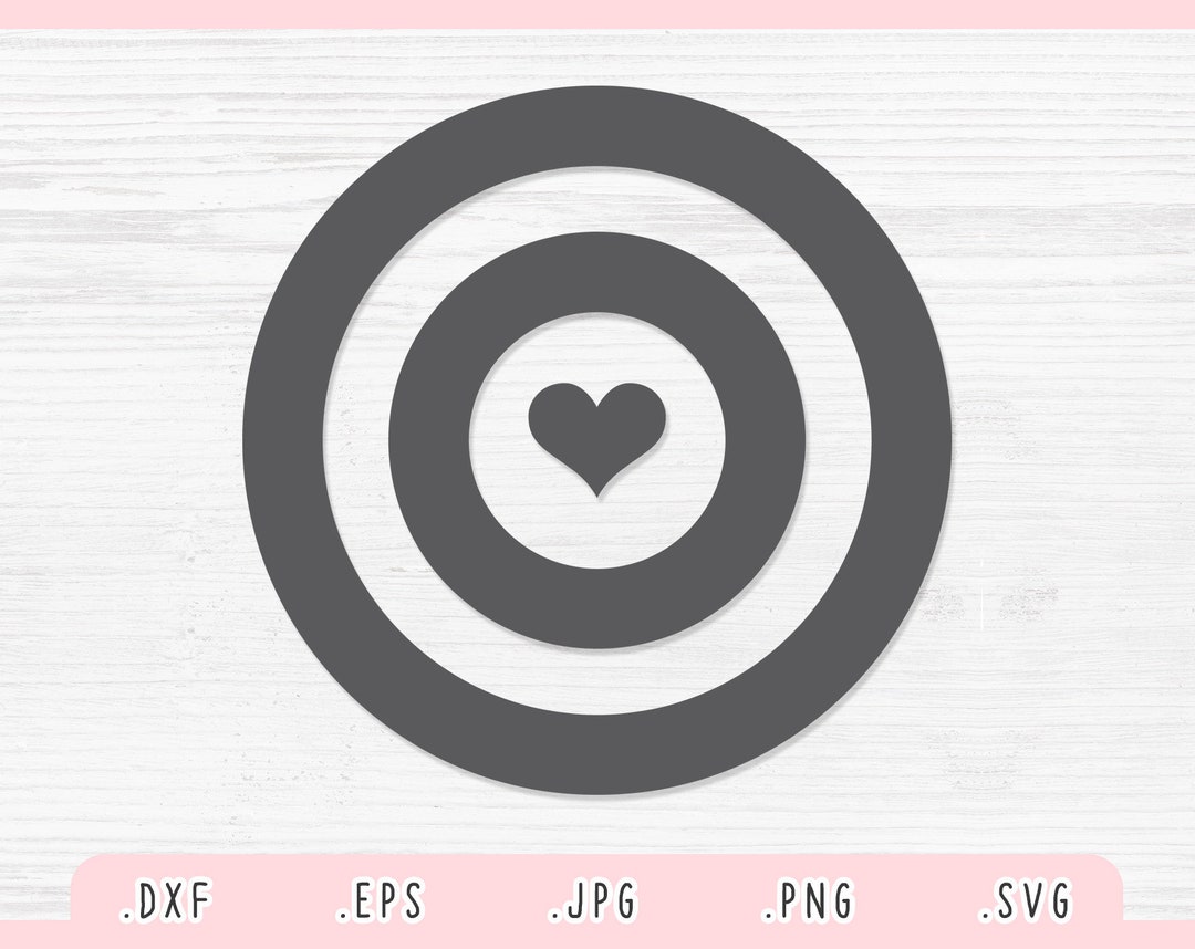 Bullseye Target SVG, Dxf, Jpg, Png, Eps, Bulleyes Target Cut File ...