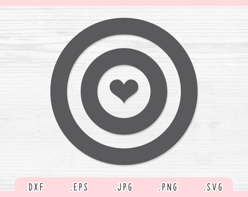 Bullseye Target SVG Dxf Jpg Png Eps Bulleyes Target Cut | Etsy