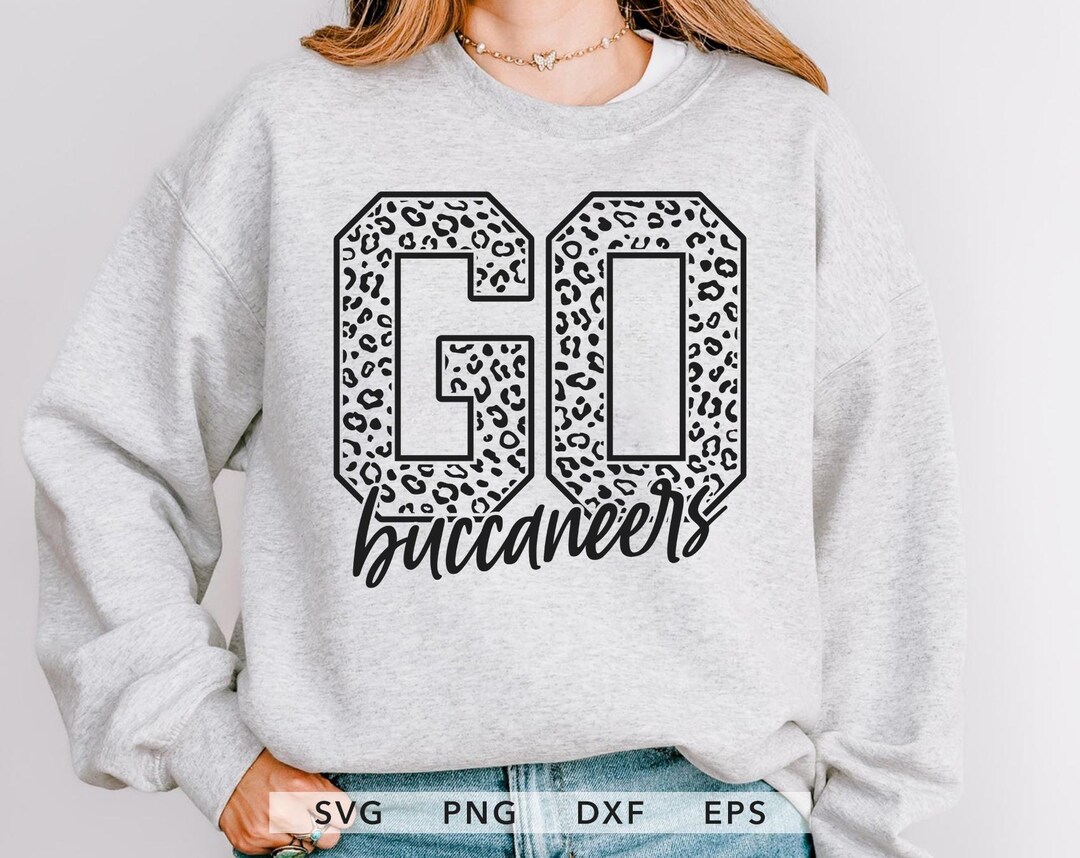 GO Buccaneers Svg, Png, Dxf, Eps, Buccaneers Leopard Print Sublimation ...