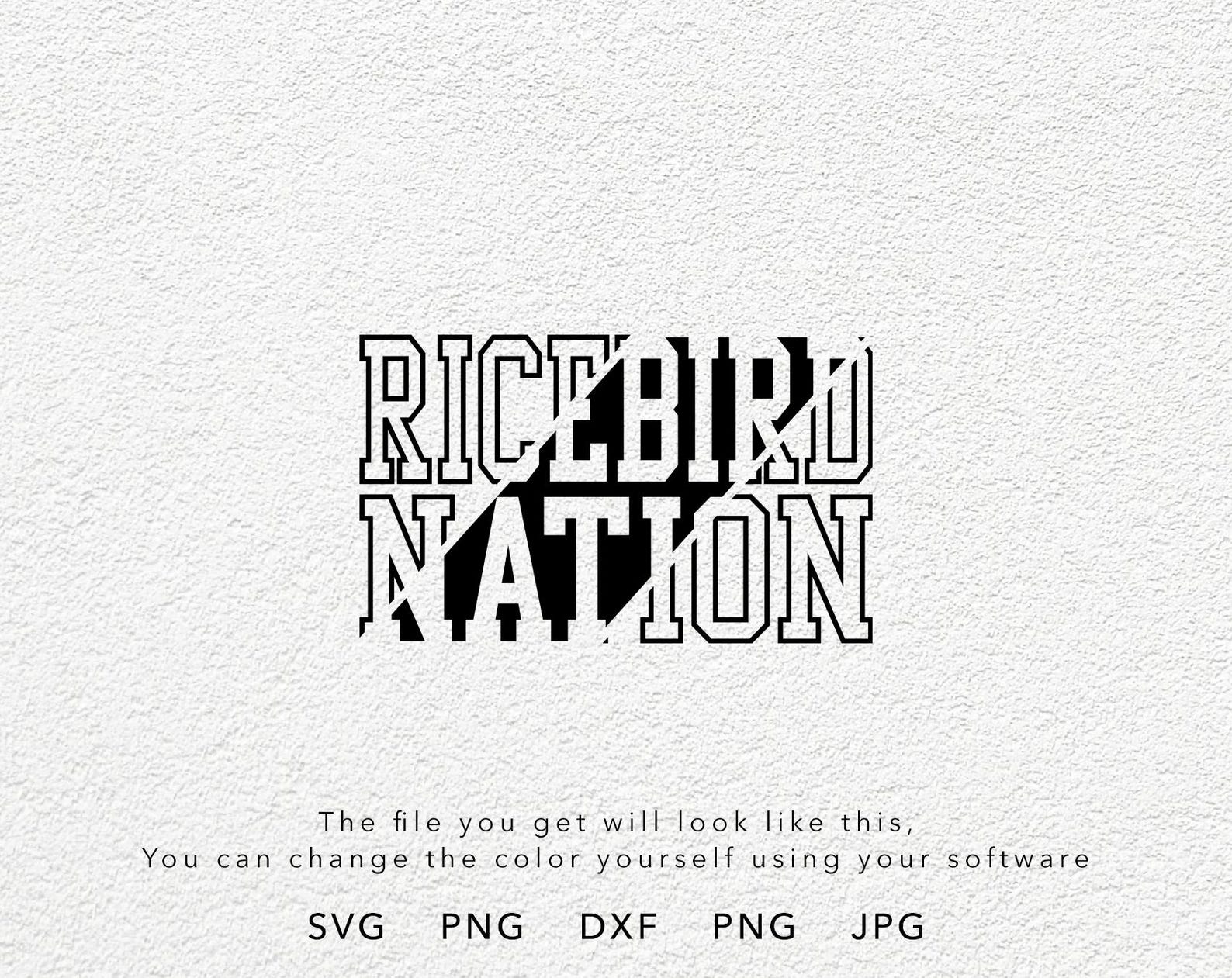 Ricebird Nation SVG, PNG, Dxf, Jpg, Eps, Ricebirds Shirt Sublimation ...