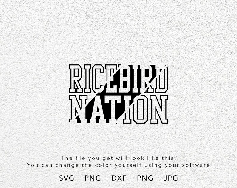 Ricebird Nation SVG, PNG, Dxf, Jpg, Eps, Ricebirds Shirt Sublimation ...
