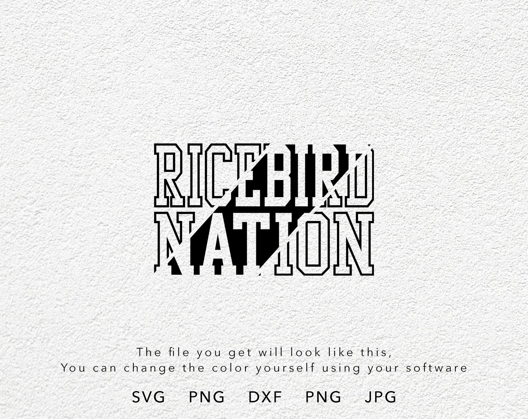 Ricebird Nation SVG, PNG, Dxf, Jpg, Eps, Ricebirds Shirt Sublimation ...