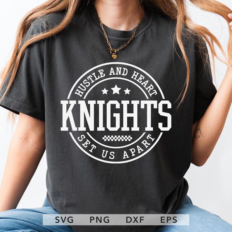 Knights SVG, PNG, Dxf, Eps, Knights Team Spirit Shirt Sublimation ...