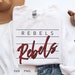 Rebels SVG, PNG, Dxf, Jpg, Eps, Trendy Rebels Sport Shirt Sublimation ...