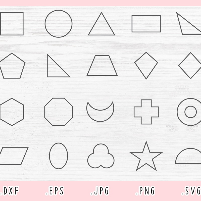 Basic Shapes Svg - Etsy