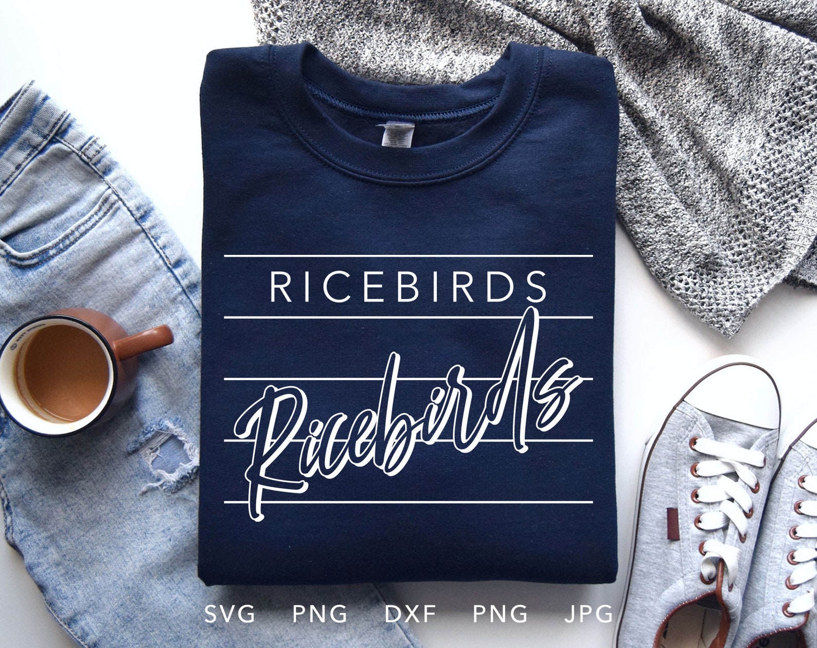 Ricebirds SVG, PNG, Dxf, Jpg, Eps, Trendy Ricebirds Sport Shirt ...